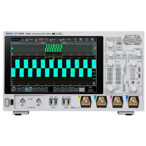 Rigol MHO2034 350MHz, 4 Channel, 2GSa/s, 12-Bit, Digital Oscilloscope